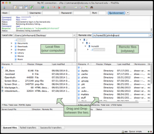 SFTP file transfer using Filezilla (Mac/Windows/Linux) | FAS Research ...
