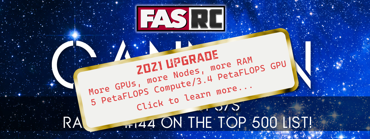 FAS Research Computing | HARVARD UNIVERSITY | FACULTY OF ARTS & SCIENCES